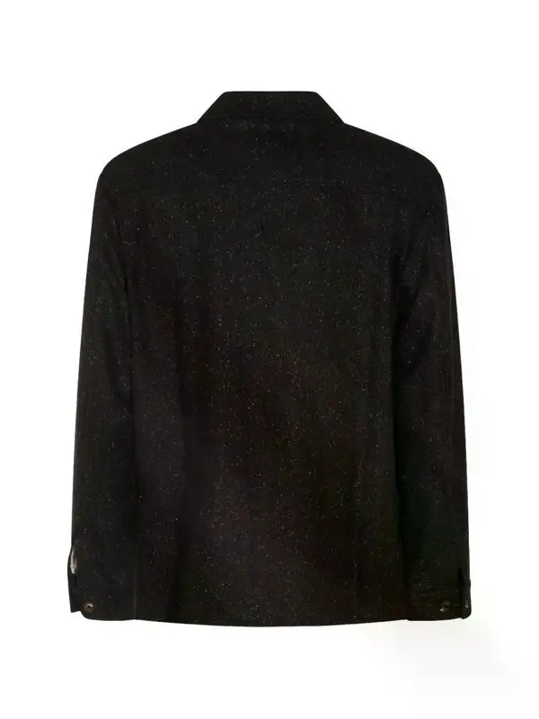 Eleventy Herringbone-pattern Shirt Jacket