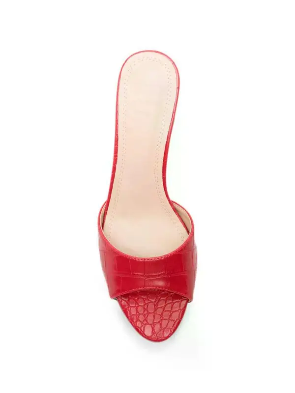 TWENTY FOURHAITCH Brandinchi Croc-effect Stiletto Sandals