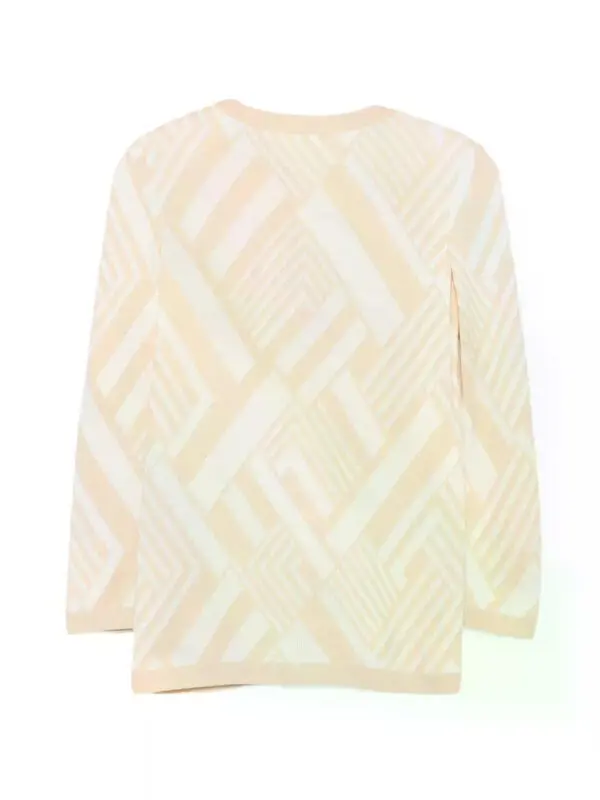 Valentino Garavani 1980s Geometric-pattern Sweater - Neutrals