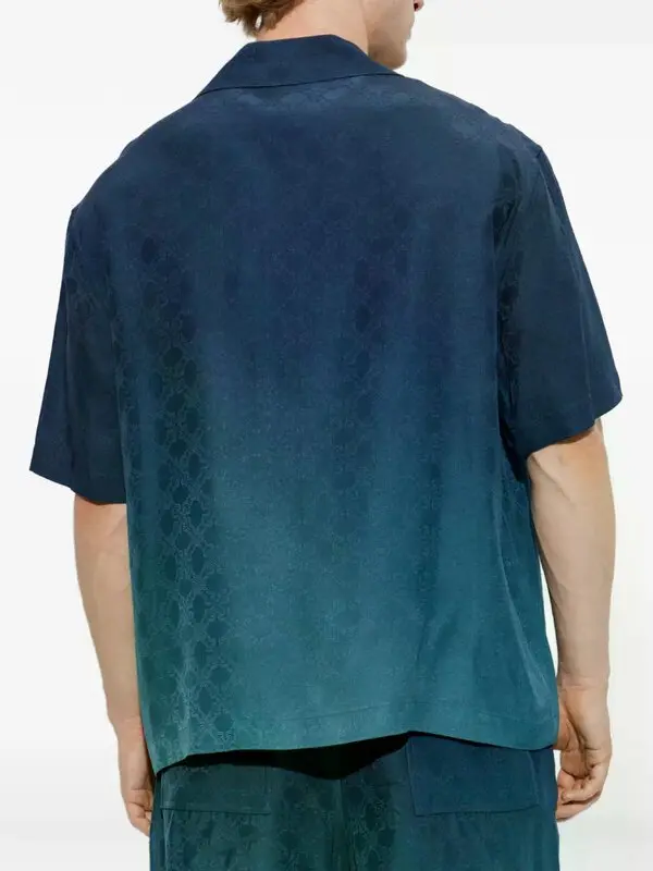 Off-White Arrow Monogram Jacquard Bowling Shirt