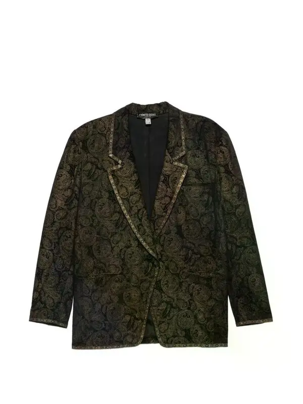 Roberto Cavalli 1970 Paisley-print Blazer - Black