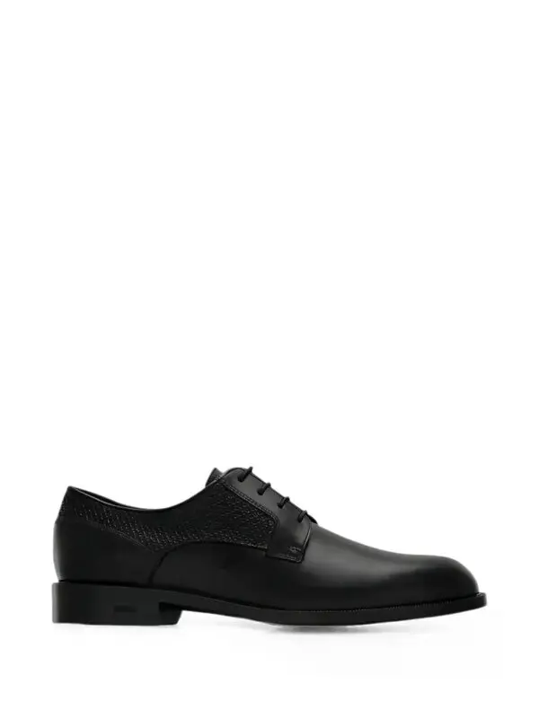 BOSS Micro-pattern Leather Derby Shoes