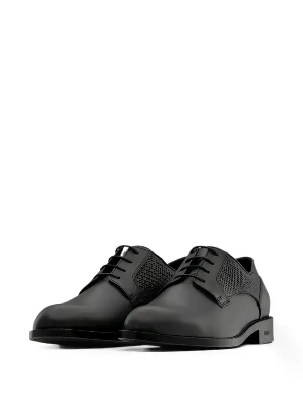 BOSS Micro-pattern Leather Derby Shoes
