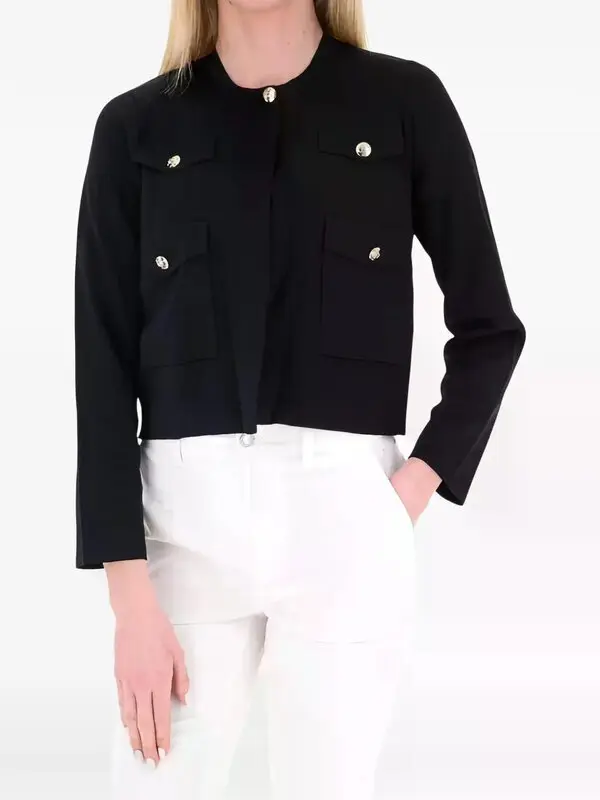 Liu Jo Button-up Knitted Jacket - Black