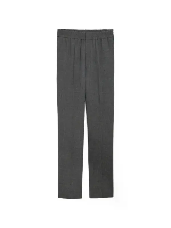 AMI Paris Elasticated-waist Wool Trousers