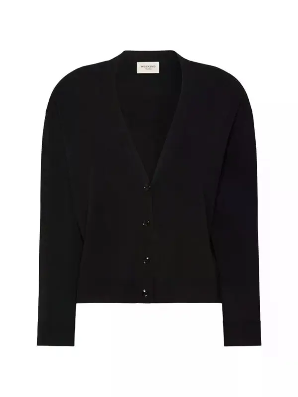 Max Mara Boario V-neck Button-down Cardigan - Black