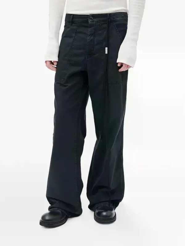 ANN DEMEULEMEESTER Monder Drawstring Trousers - Black