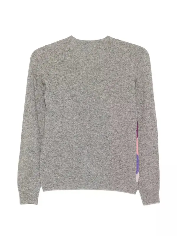 BALLANTYNE 2000s Argyle V-neck Sweater