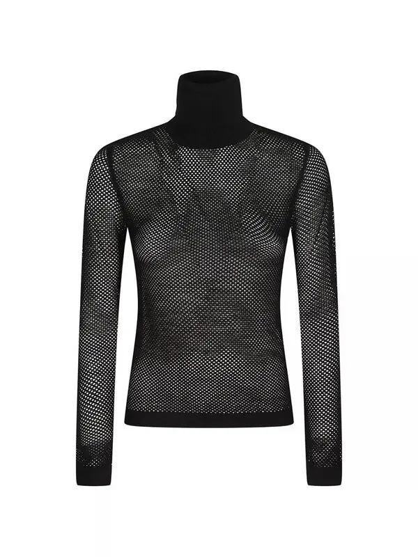 P.a.r.o.s.h Open-knit Roll-neck Sweater