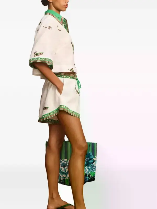 ALEMAIS Wanda Embroidered Shorts