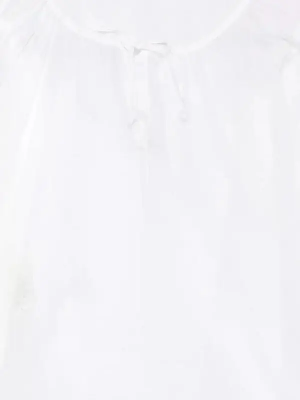 Prada 1990 Tie-neck Drawstring Blouse
