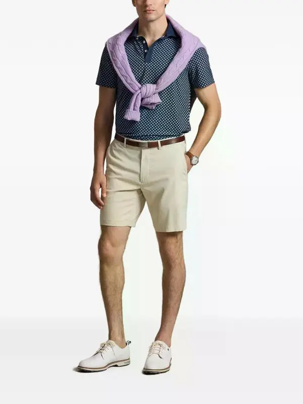 Rlx Ralph Lauren Geometric-print Polo Shirt