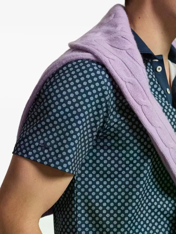 Rlx Ralph Lauren Geometric-print Polo Shirt