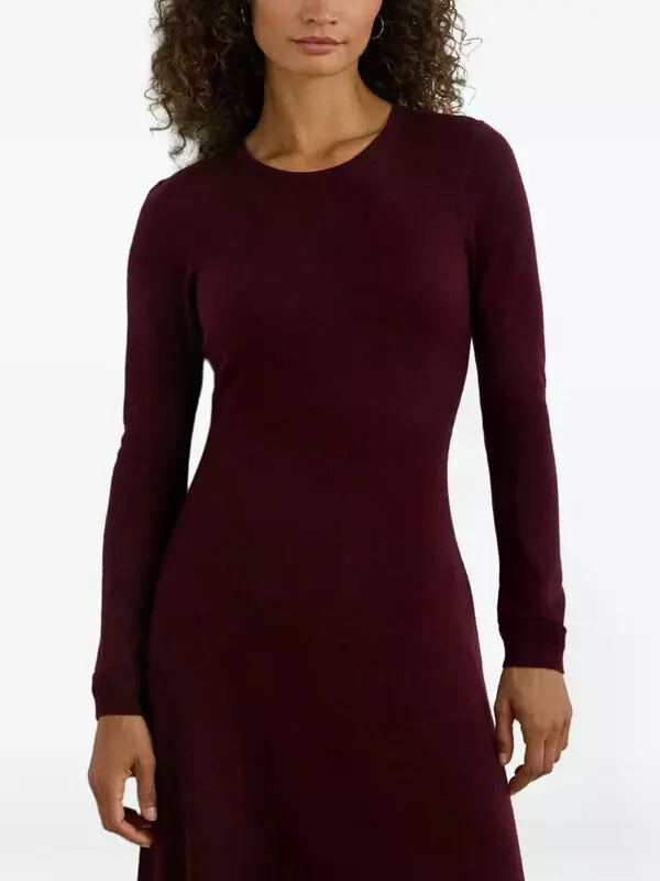 Ralph Lauren A-line Wool Sweater Midi Dress