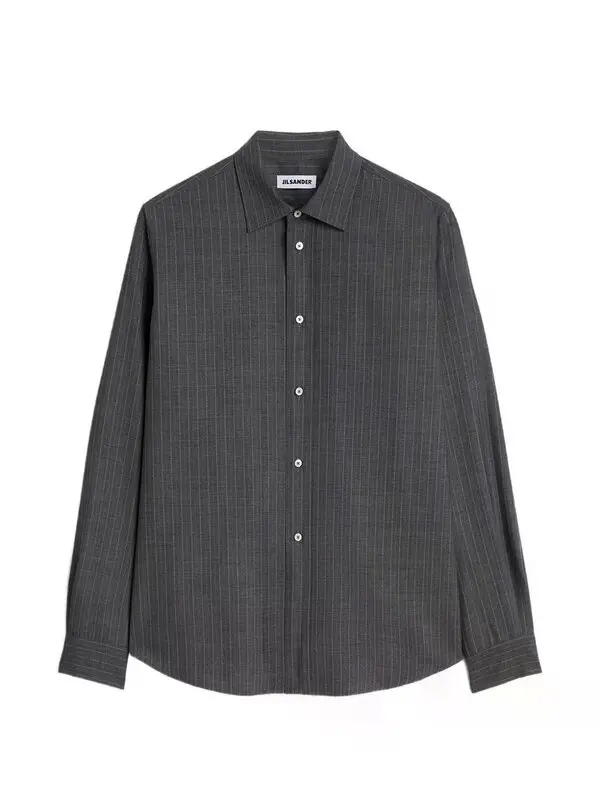 JIL SANDER Pinstripe-pattern Wool Shirt