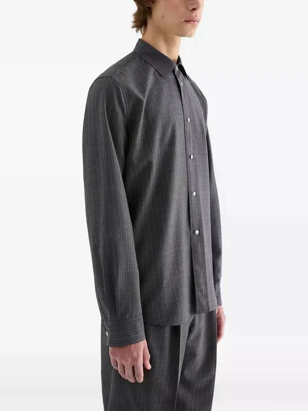 JIL SANDER Wool Pinstripe Shirt