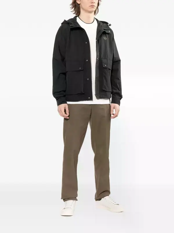 Fred Perry Logo-embroidered Hooded Jacket
