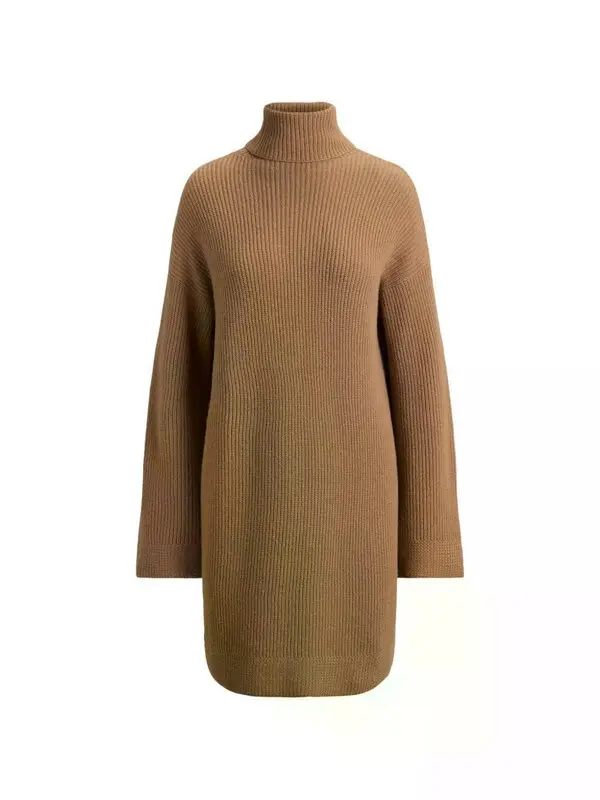 Ralph Lauren Ribbed Knit Turtleneck Mini Dress