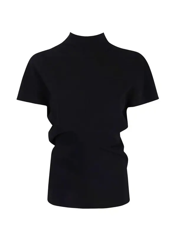 DRHOPE Draped High-neck T-shirt
