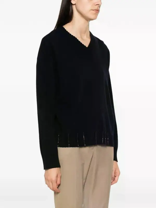 Fabiana Filippi Embellished V-neck Sweater