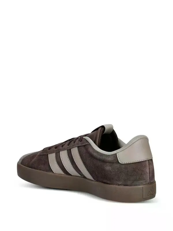 Adidas Vl Court 3.0 Suede Paneled Sneakers - Brown