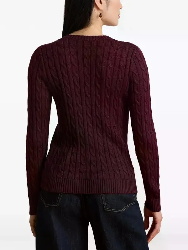 Ralph Lauren Buttoned-shoulder Cable-knit Sweater