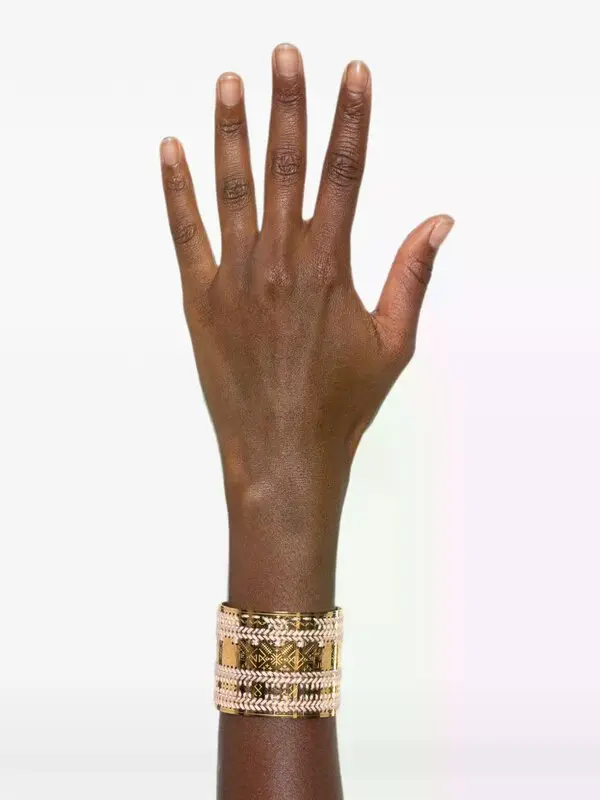 L'EIGHT STUDIO Engraved Woven Cuff Bracelet