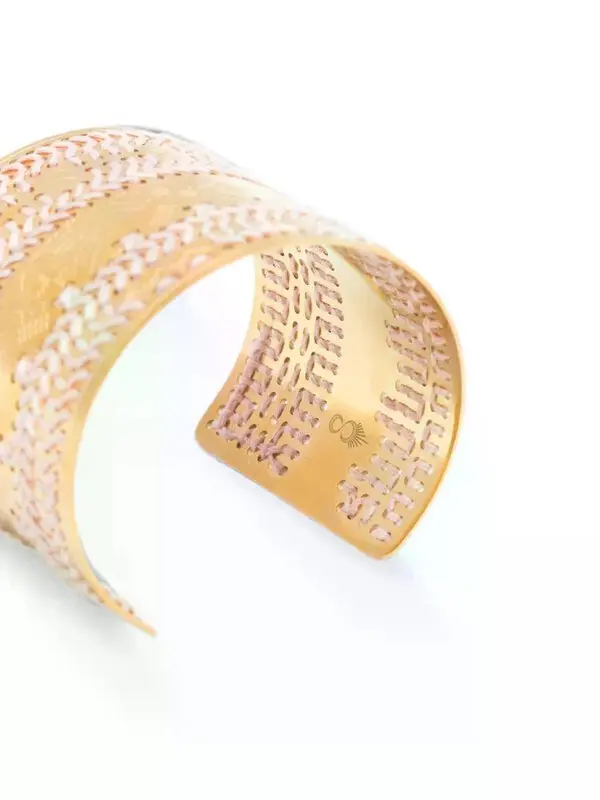 L'EIGHT STUDIO Engraved Woven Cuff Bracelet