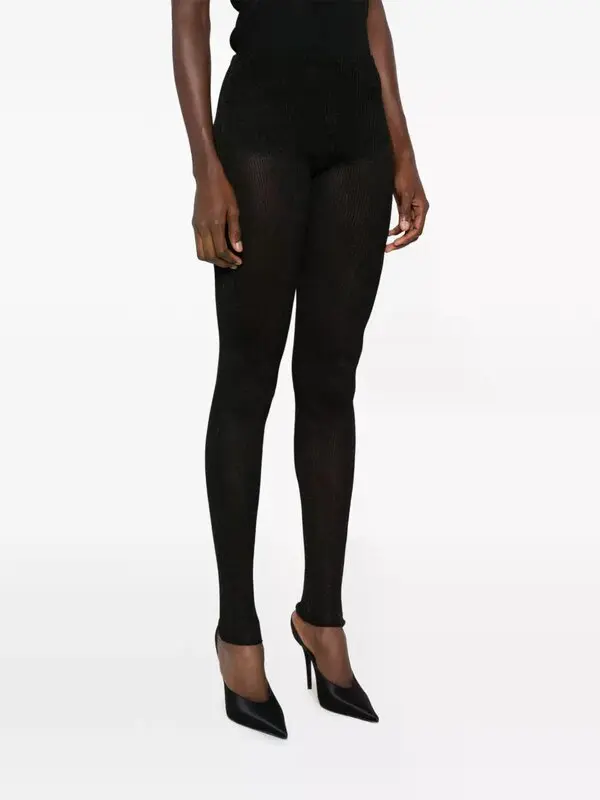 DONDUP Glitter-effect Ribbed Leggings