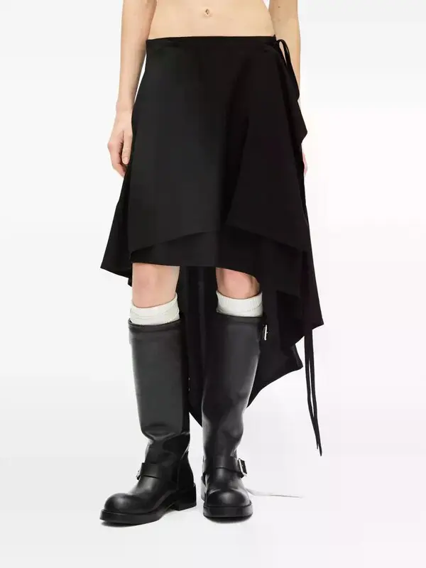 ANN DEMEULEMEESTER Asymmetric Layered Skirt