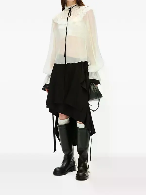 ANN DEMEULEMEESTER Asymmetric Layered Skirt