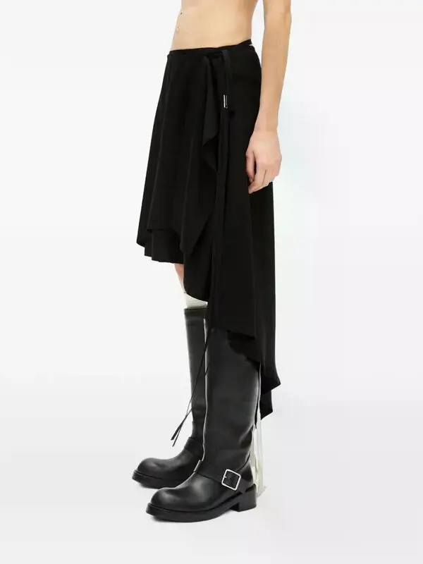 ANN DEMEULEMEESTER Asymmetric Layered Skirt