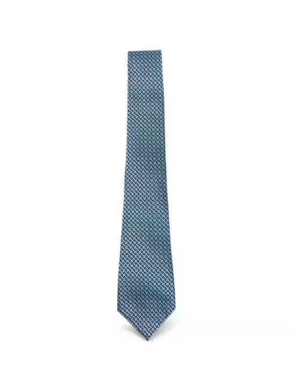 Zegna Geometric-pattern Silk Tie
