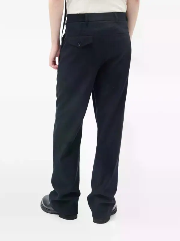 ANN DEMEULEMEESTER Brushed-wool Trousers