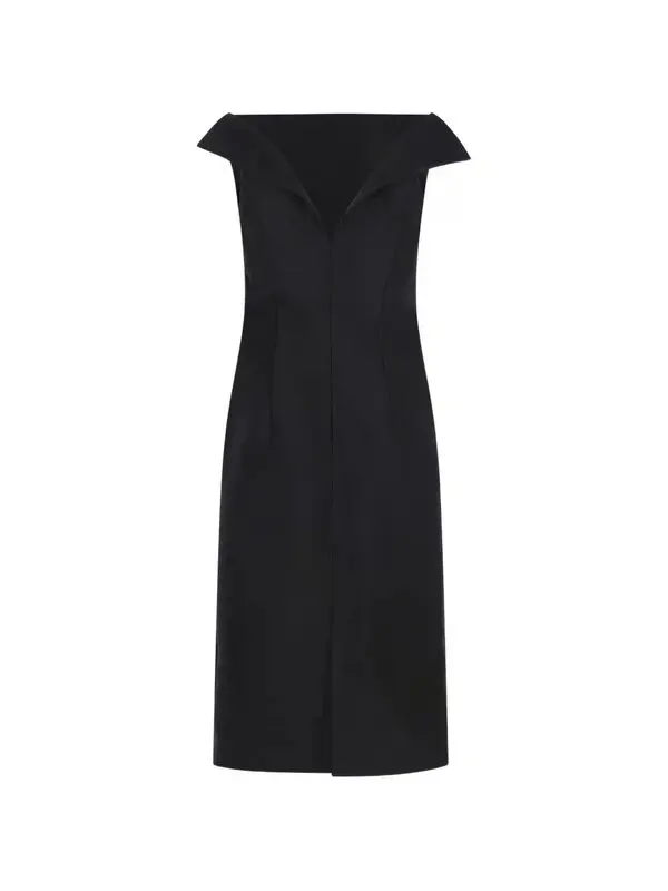Balenciaga Off-shoulder Midi Dress