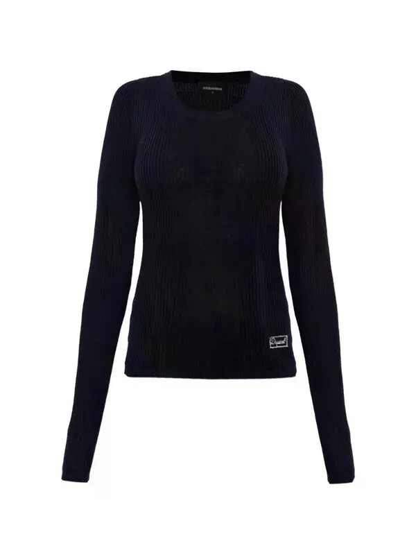 Dsquared2 Ribbed-knit Logo-patch Sweater