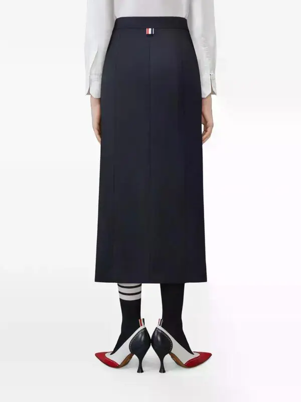 Thom Browne Button-detail Midi Skirt