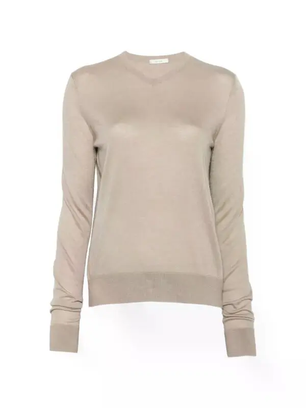 THE ROW Ondre V-neck Jumper - Neutrals