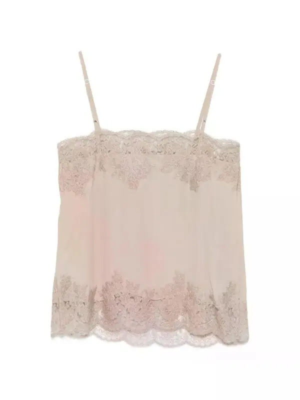 P.a.r.o.s.h Lace Trim Camisole Top