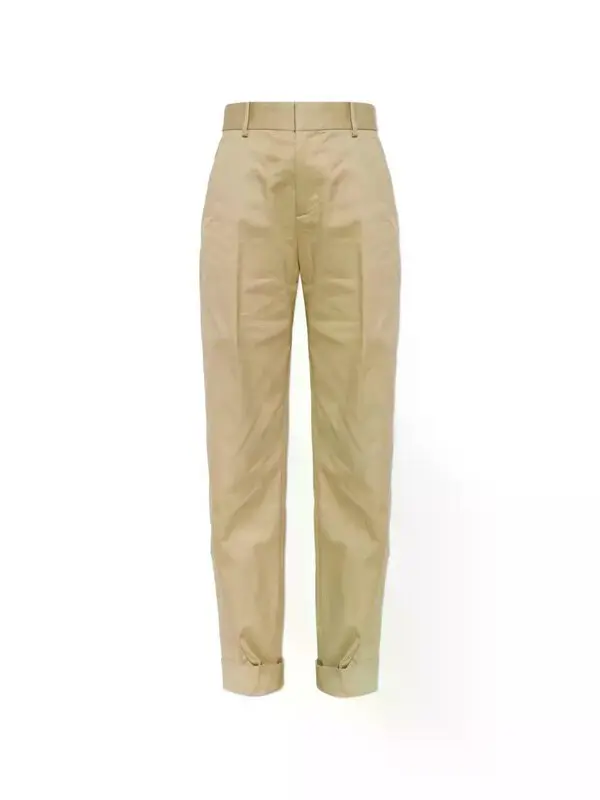 Dsquared2 Twill Weave Creased Trousers - Neutrals