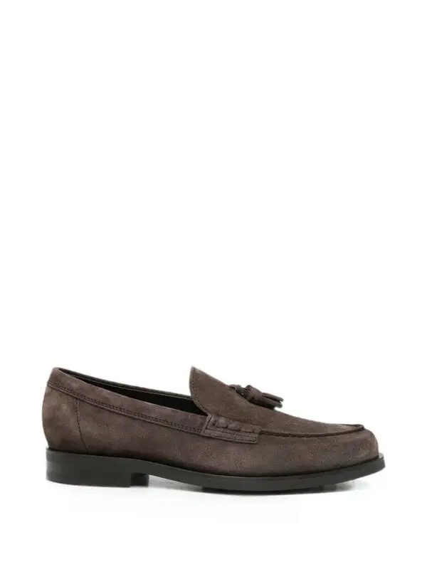 TOD'S Tassel-detail Suede Loafers