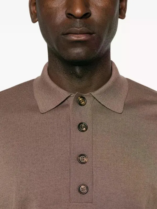 Eleventy Long-sleeve Polo Shirt