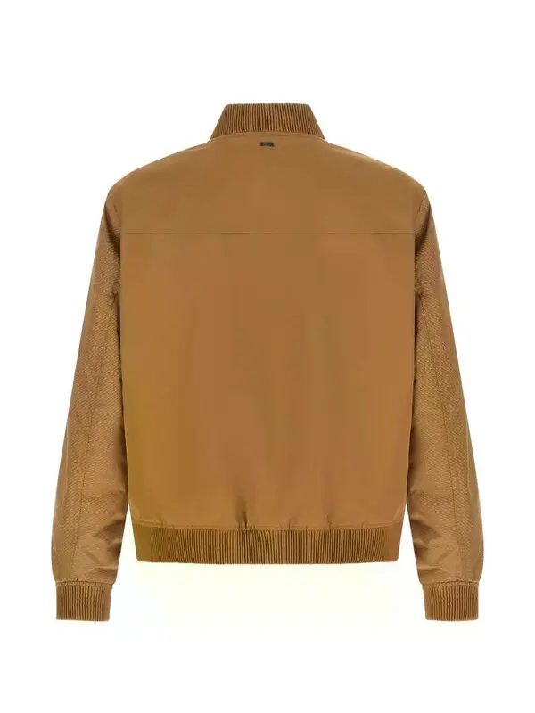 BOSS Water-repellent Jacket With Monogram-pattern Sleeves