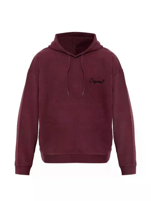 Dsquared2 Logo-embroidered Drawstring Hoodie