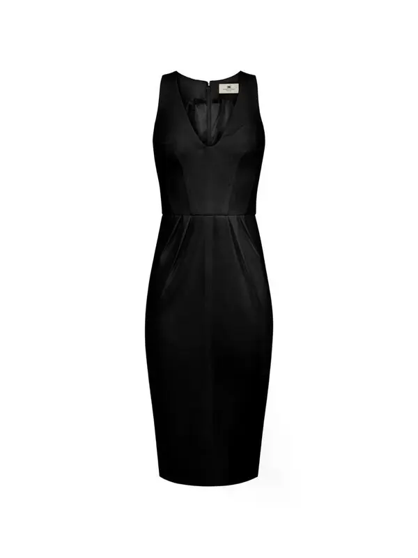 Elisabetta Franchi V-neck Logo Dress