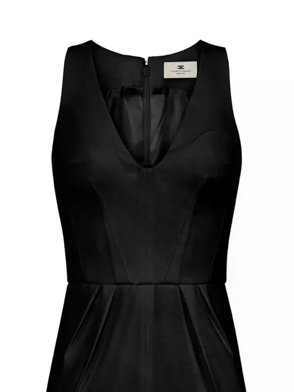 Elisabetta Franchi V-neck Logo Dress