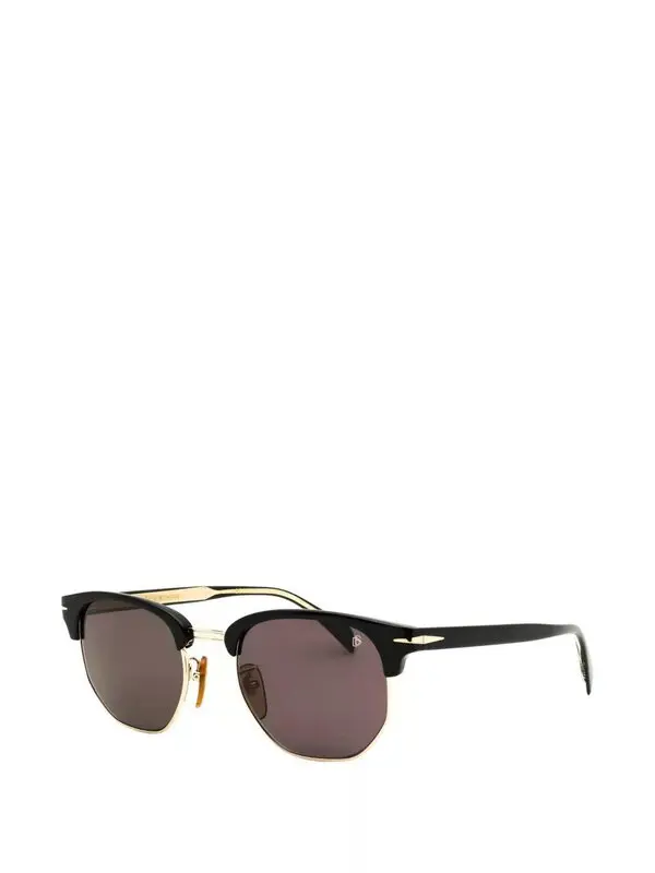DB EYEWEAR BY DAVID BECKHAM Square Frame Sunglasses - Gold