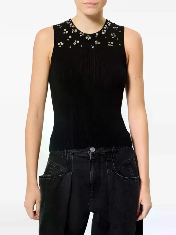 Isabel Marant Étoile Apolline Sequin Embellished Knit Pullover