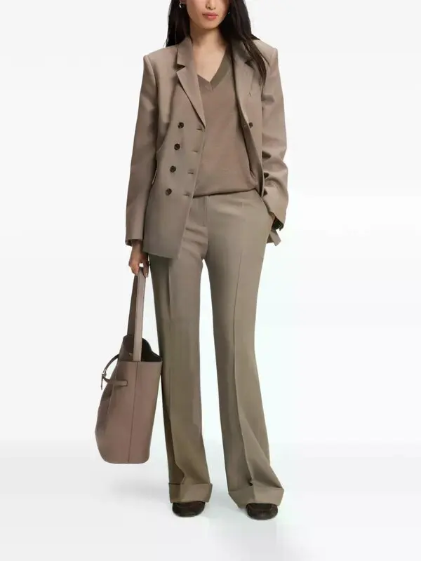 BOSS Gabardine Flared Trousers