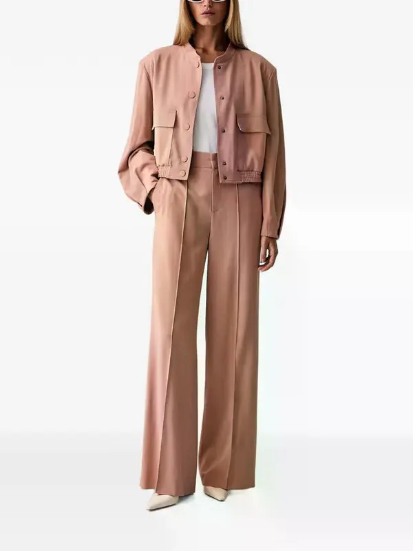 TWINSET Pressed-crease Wide-leg Trousers
